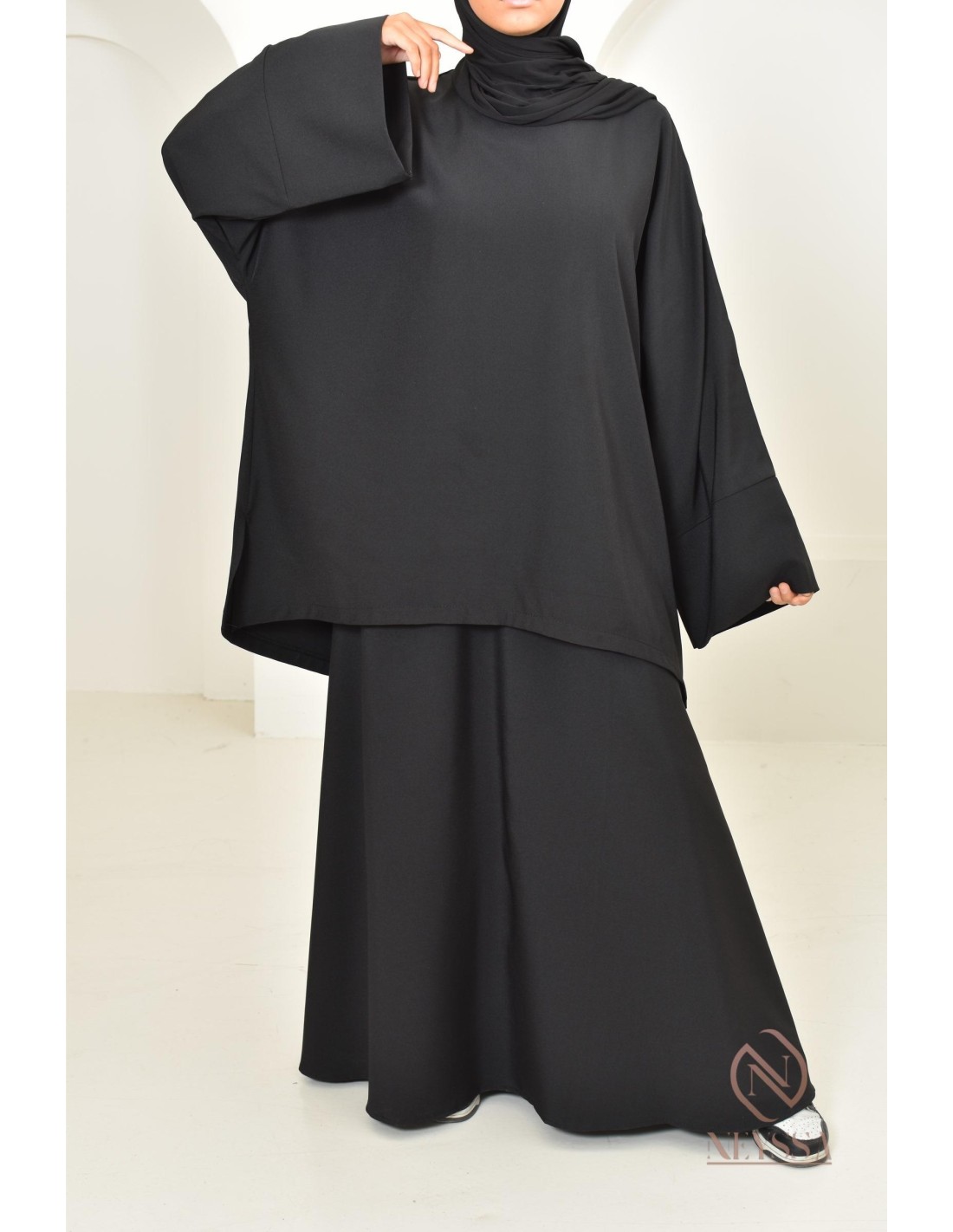 Set tunic skirt long modern and modest, ideal woman hijabi